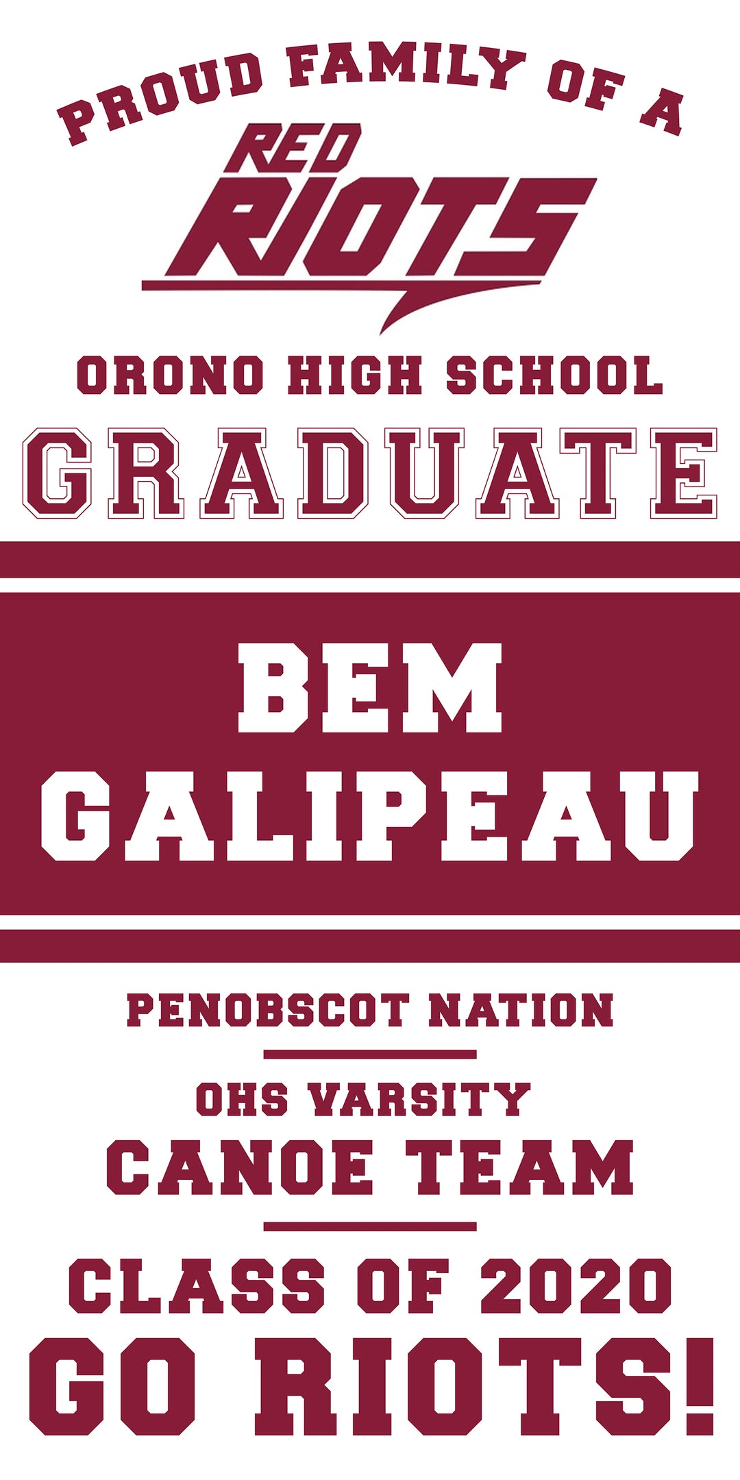 2x4' Vinyl Banners – 207 Graduation Signs